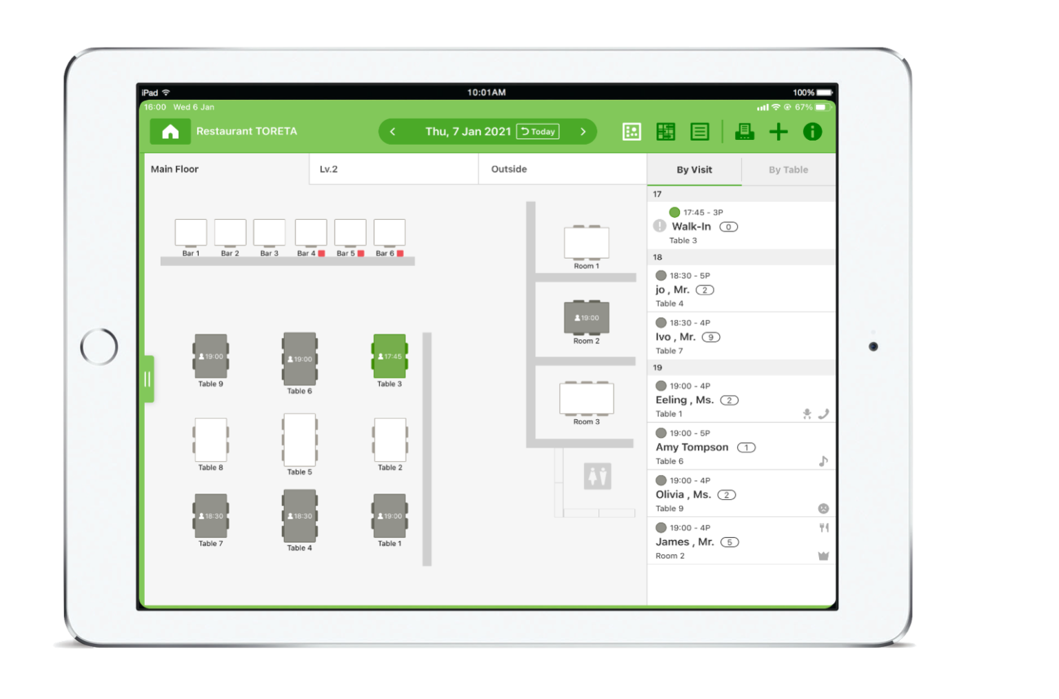 TORETA | Reservation And Customer Management System For Restaurant